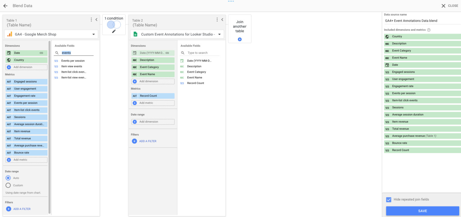 How to create custom event annotations for GA4 or Google Search Console ...